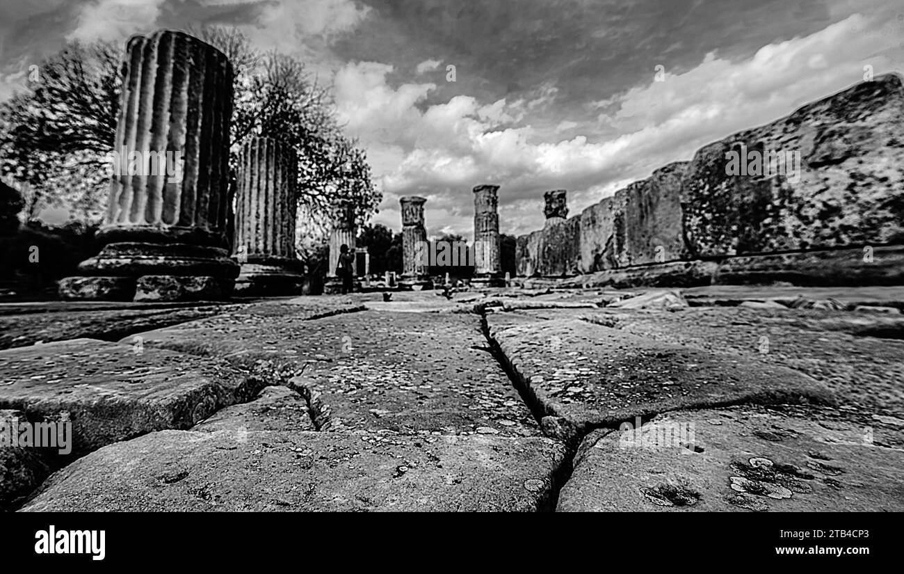 Temple ruins in the ancient sanctuary of Lagina Stock Photo - Alamy