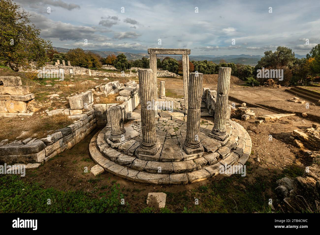 Temple ruins in the ancient sanctuary of Lagina Stock Photo - Alamy