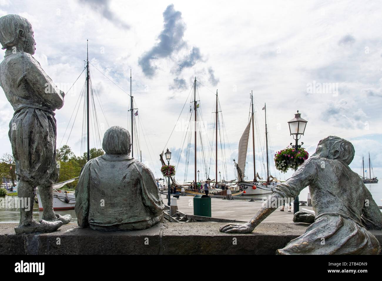 Hoorn, The Netherlands-August 9, 2023; Seen on back overlooking the ...