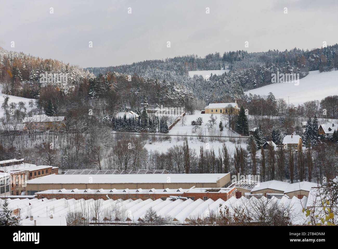 Oskar Schindler's factory in Brnenec in Czech republic, factory where ...