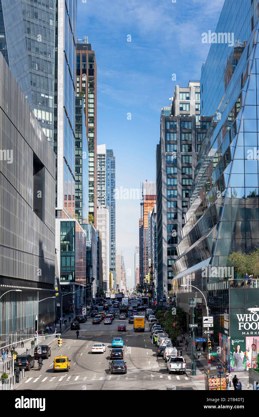 New York City, NY, USA-October 11, 2023: View in northerly direction ...