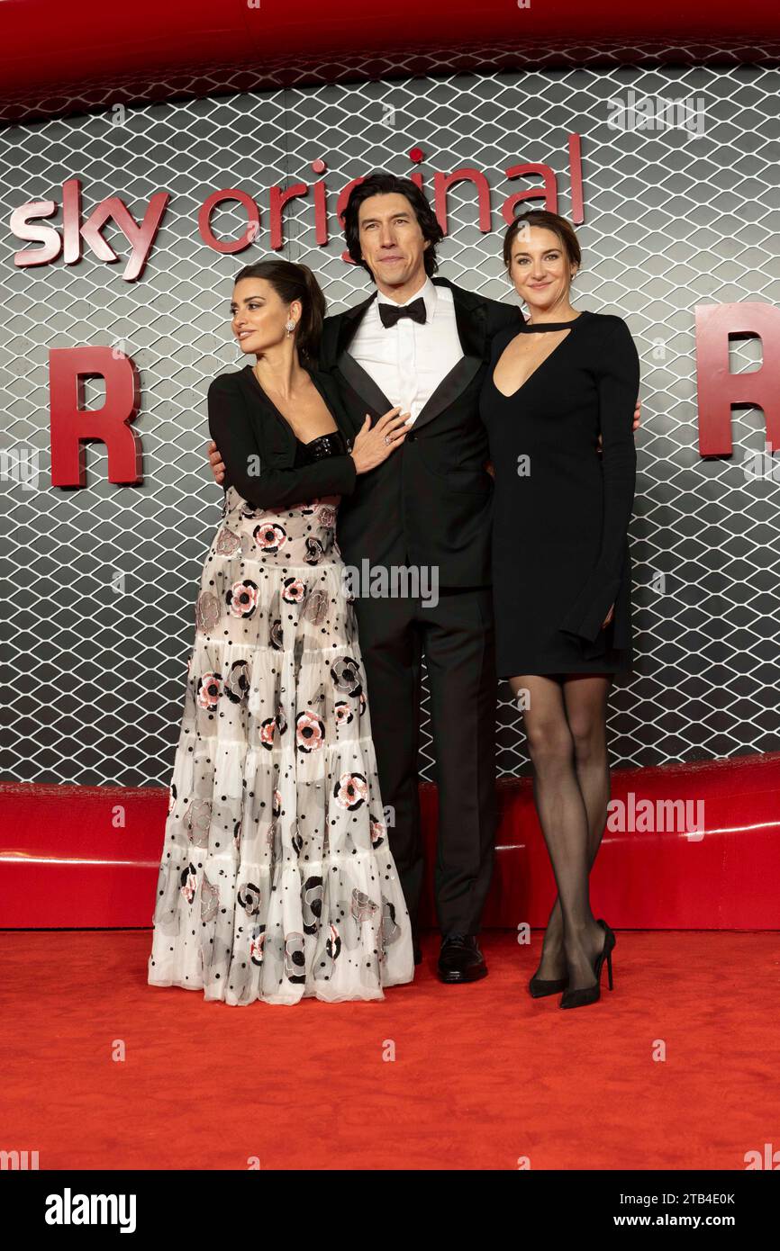 Penelope Cruz, Adam Driver and Shailene Woodley arrive for the premiere ...
