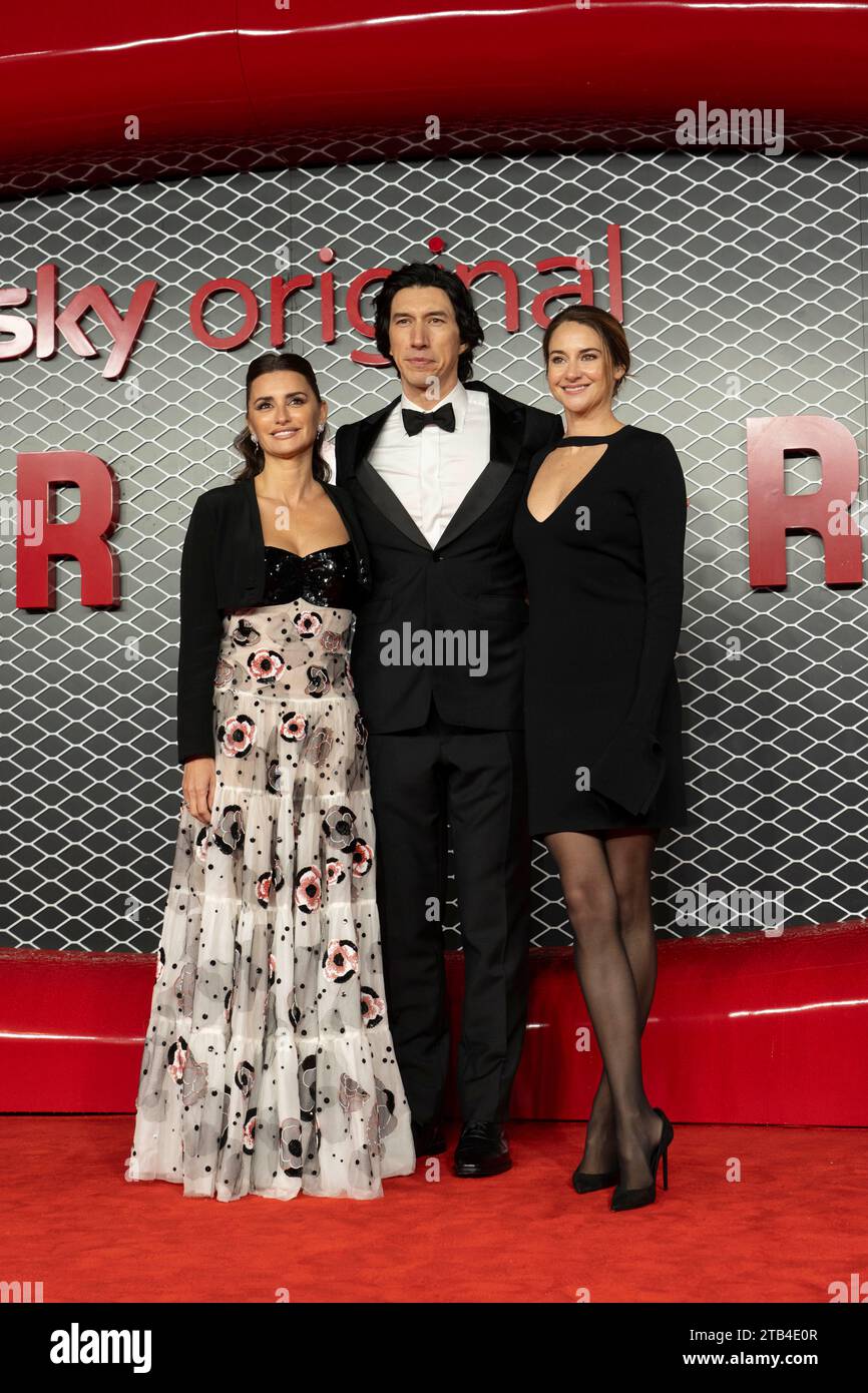 Penelope Cruz, Adam Driver and Shailene Woodley arrive for the premiere ...