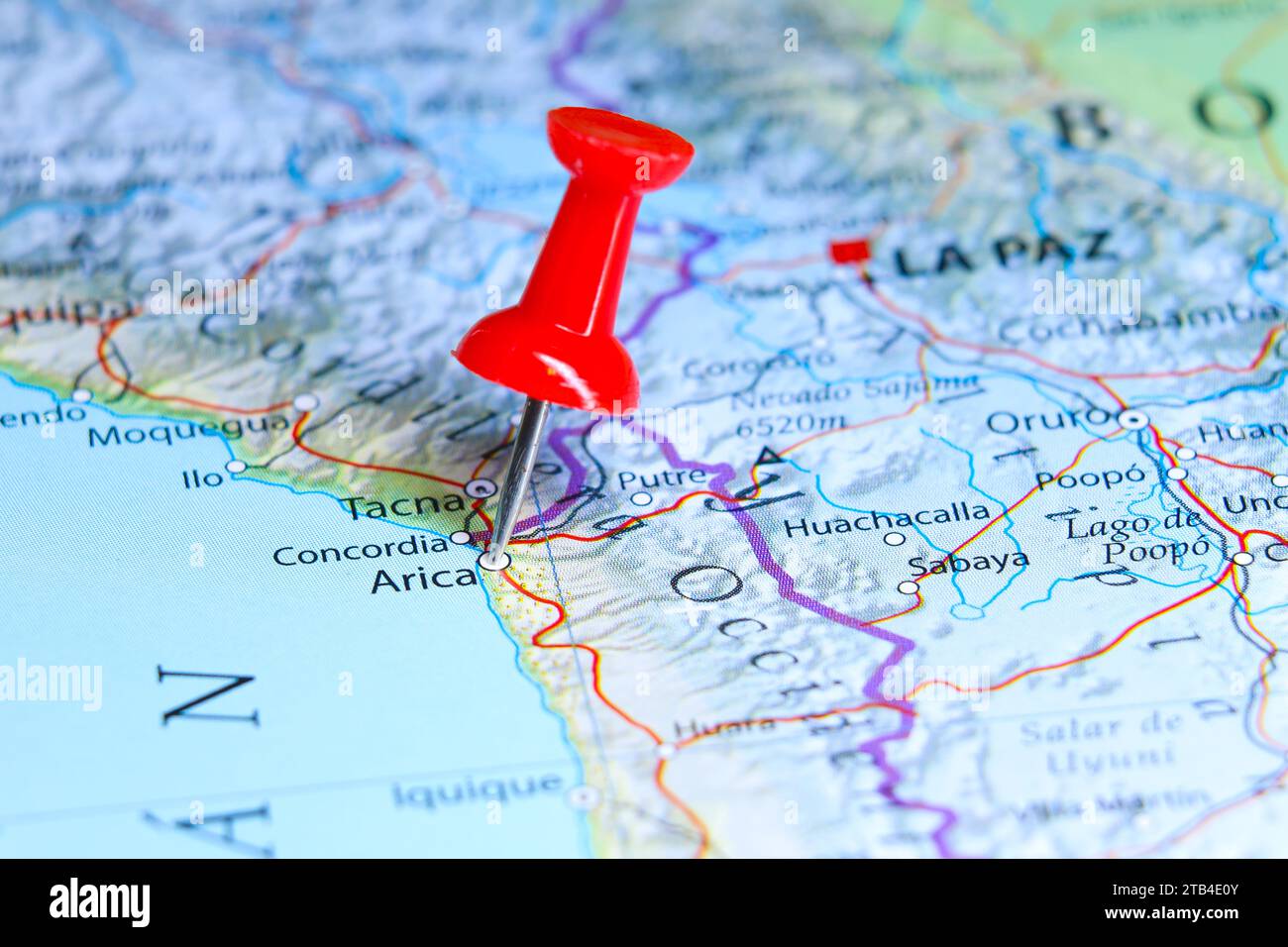 Chile map pin hi-res stock photography and images - Alamy
