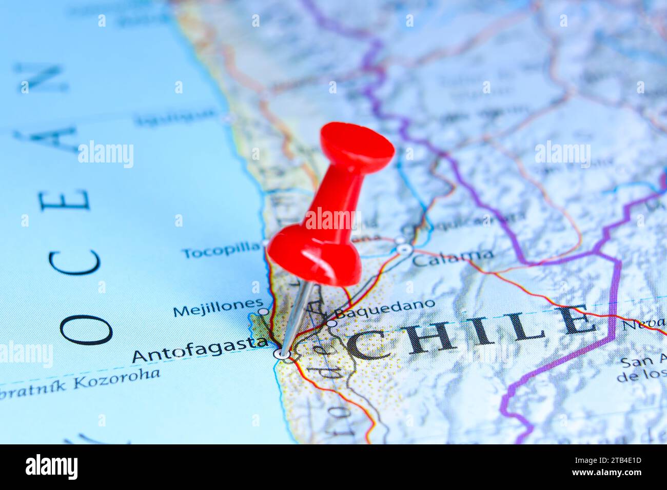 Antofagasta map hi-res stock photography and images - Alamy