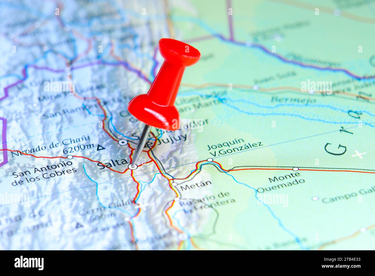 Map of salta hi-res stock photography and images - Alamy