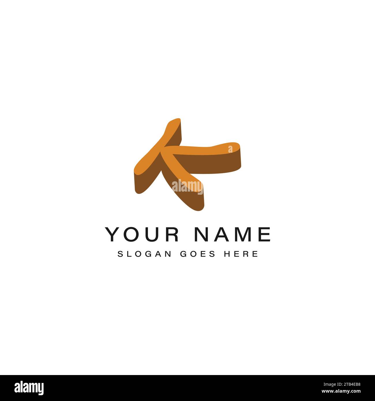 Letter K logo in 3d design. Creative vector illustration with ...