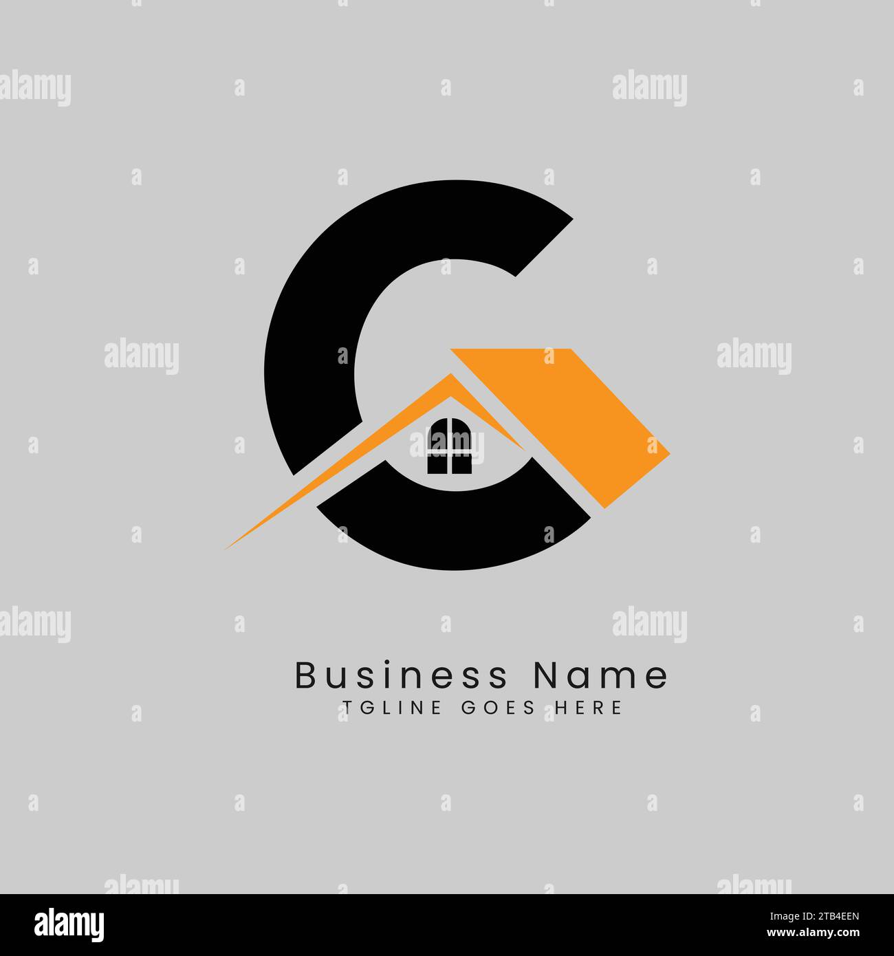 C Letter Real Estate Logo, Vector illustration Template Concept Design ...