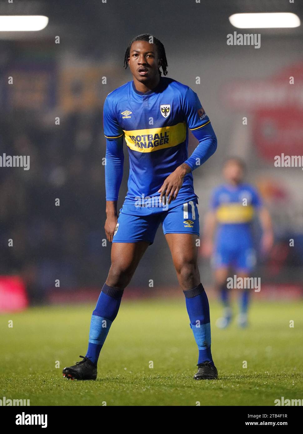 AFC Wimbledon's Josh Neufville during the Emirates FA Cup, second round ...