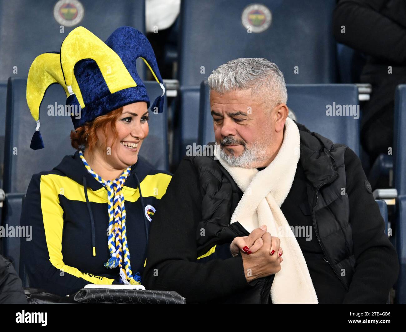 ISTANBUL - Fenerbahce supporters during the Turkish Superlig match ...