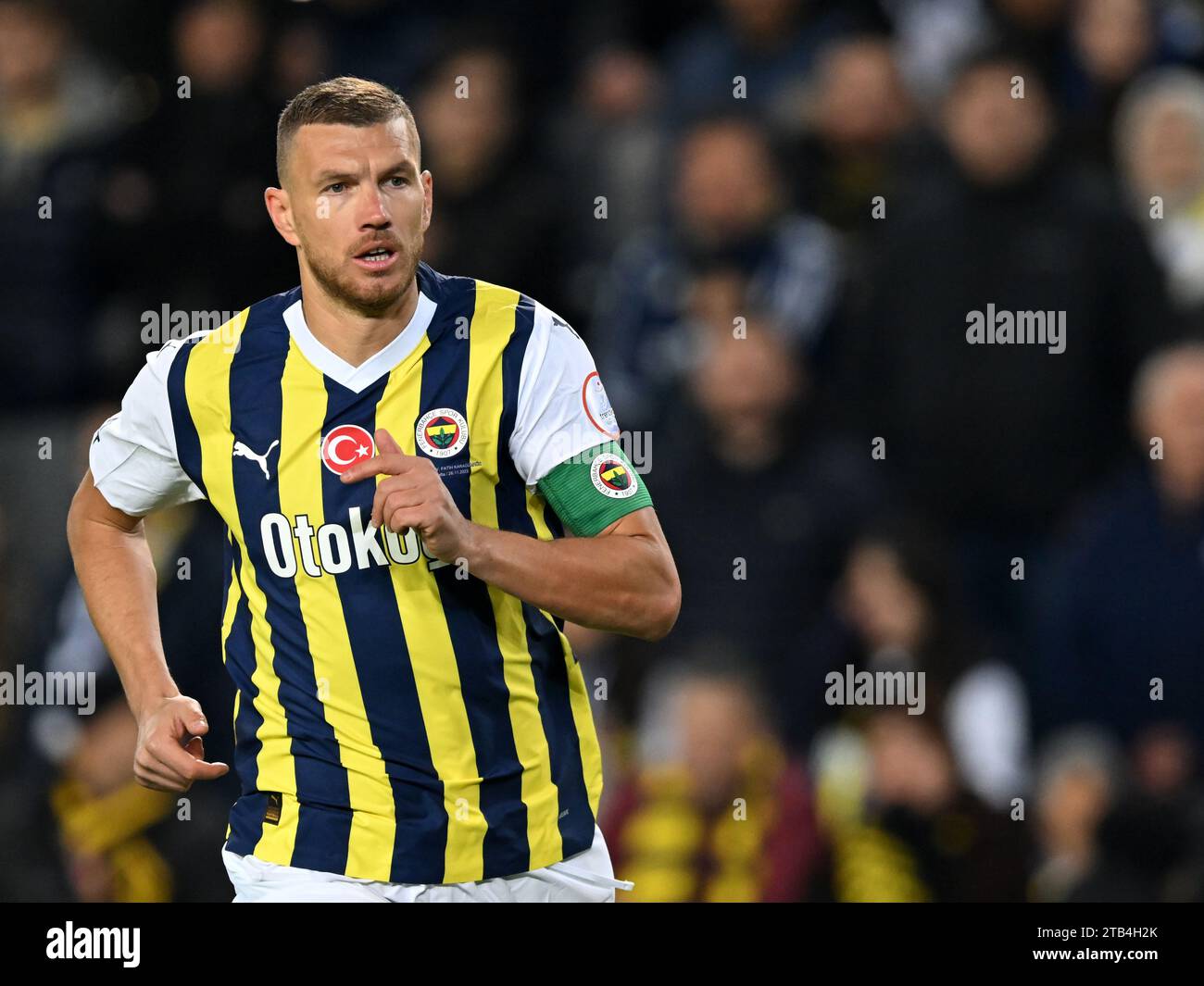 ISTANBUL - Edin Dzeko of Fenerbahce SK during the Turkish Superlig ...