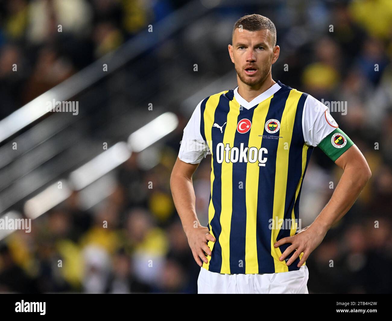 ISTANBUL - Edin Dzeko of Fenerbahce SK during the Turkish Superlig ...