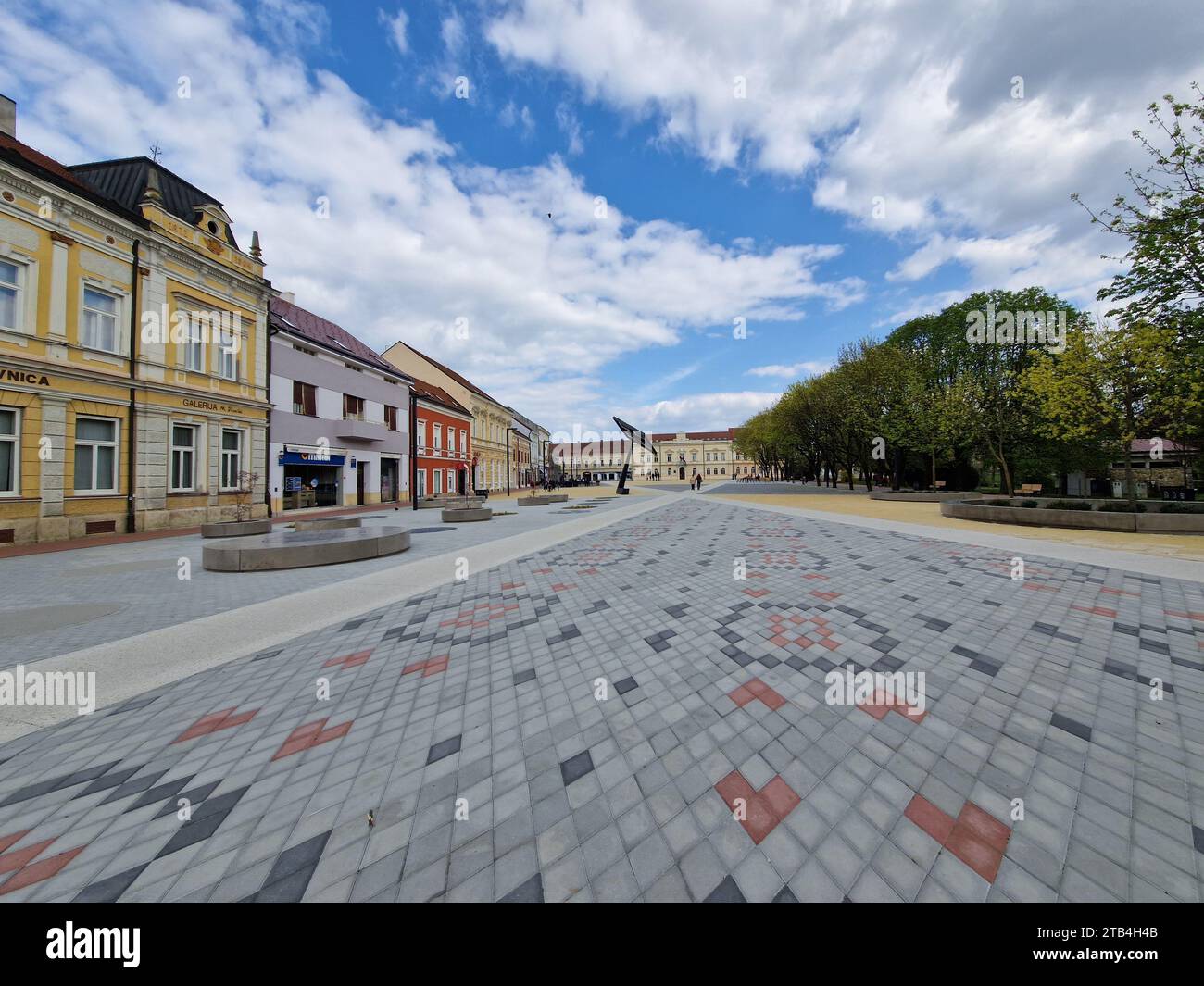 Koprivnica, Croatia- 06 03 2023: New squere in Koprivnica, Podravina ...