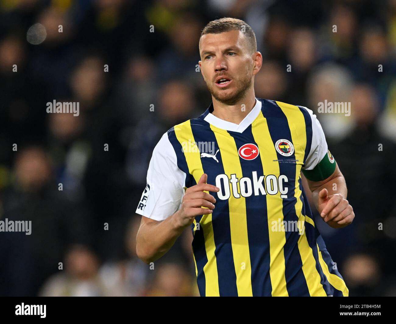 ISTANBUL - Edin Dzeko of Fenerbahce SK during the Turkish Superlig ...