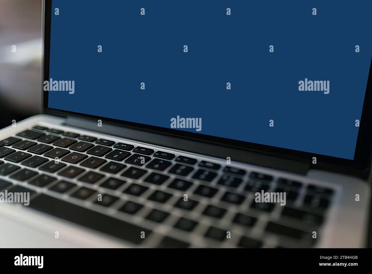 Empty laptop screen mockup template, laptop display Stock Photo - Alamy