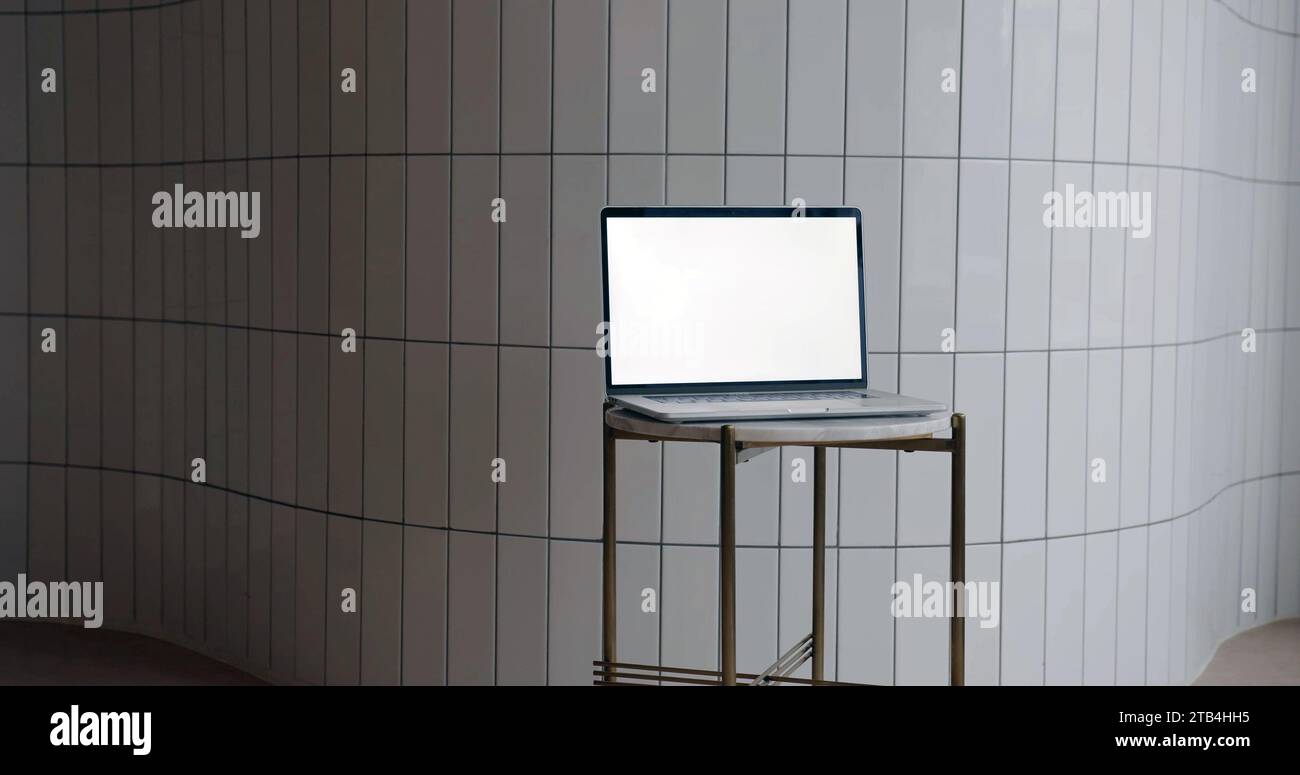 Empty screen laptop mockup template for banners and other design ...