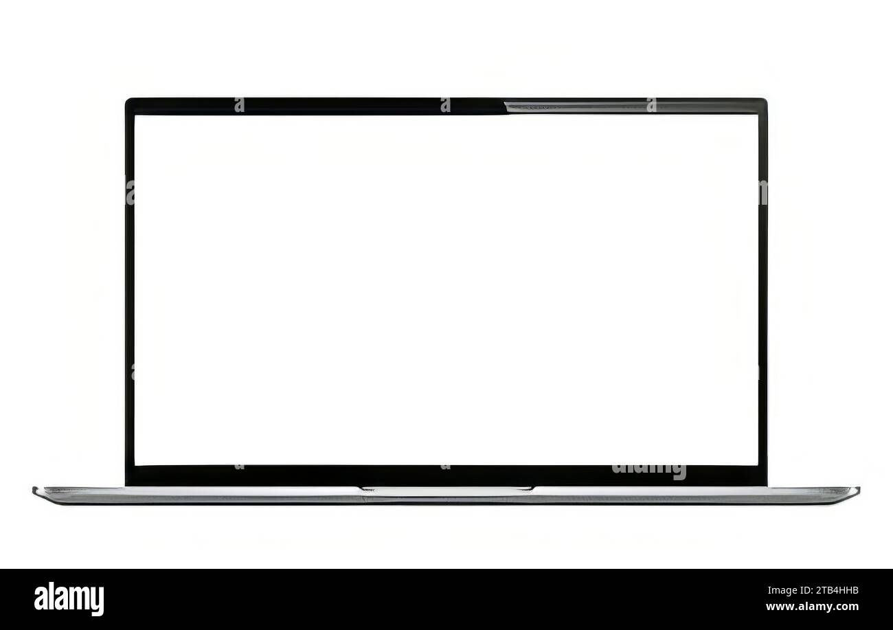 Empty laptop screen mockup template, laptop display Stock Photo - Alamy
