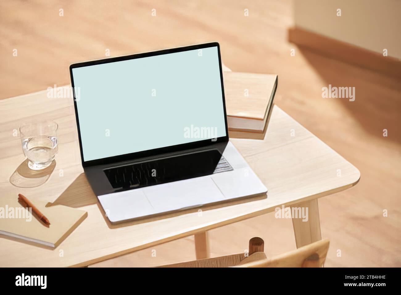 Empty laptop screen mockup template, laptop display Stock Photo - Alamy
