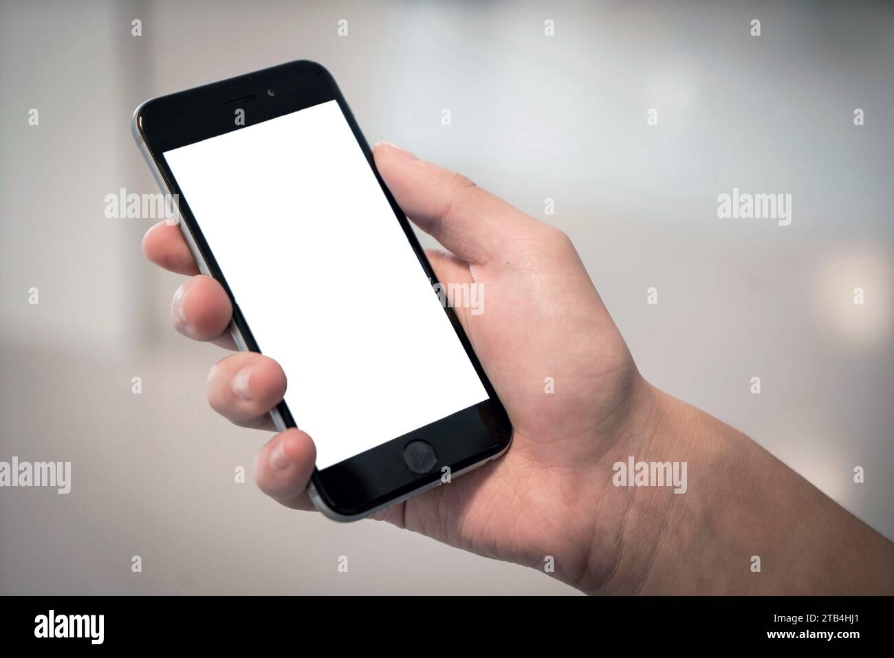 Empty screen smartphone mockup template for banners and other design ...