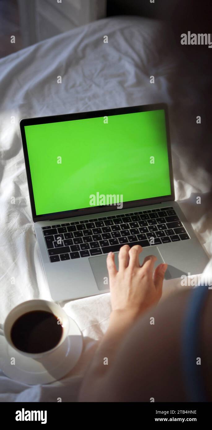 Empty screen laptop mockup template for banners and other design purposes, laptop with an empty ...