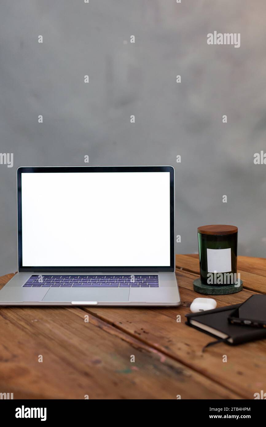 Empty screen laptop mockup template for banners and other design ...