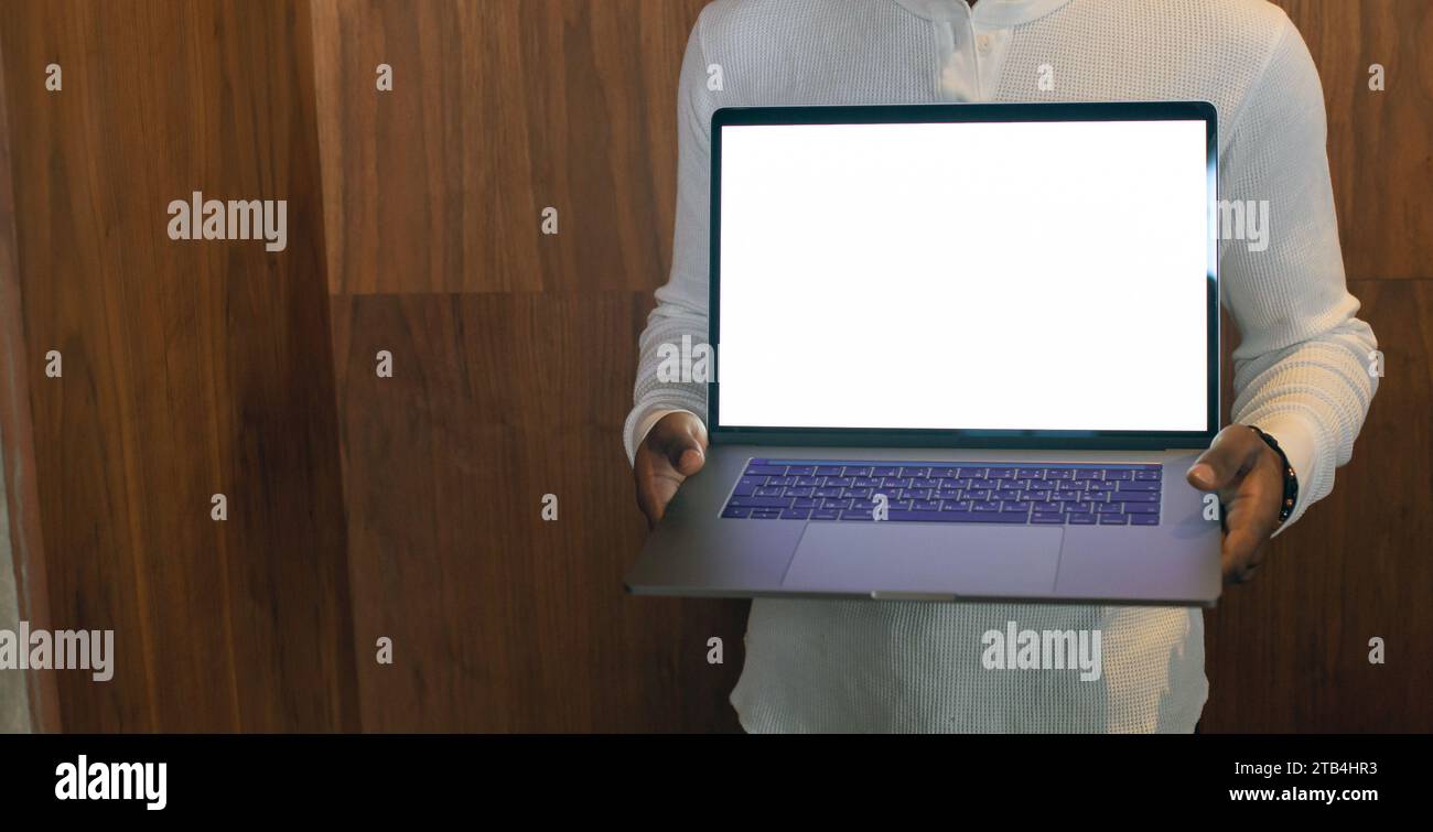 Empty screen laptop mockup template for banners and other design ...