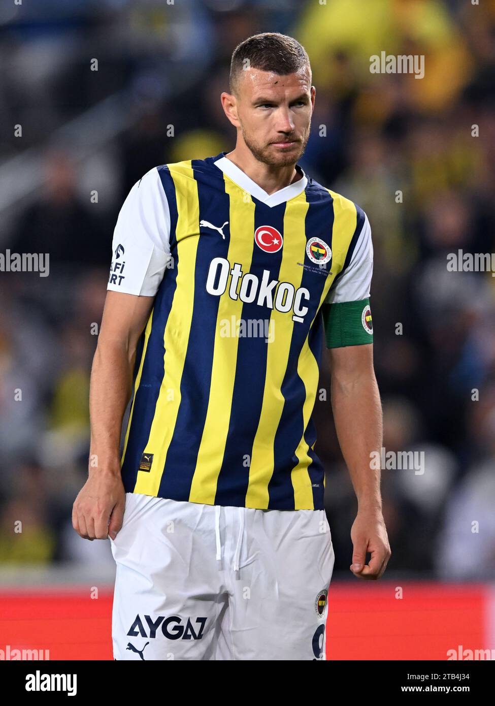 ISTANBUL - Edin Dzeko of Fenerbahce SK during the Turkish Superlig ...