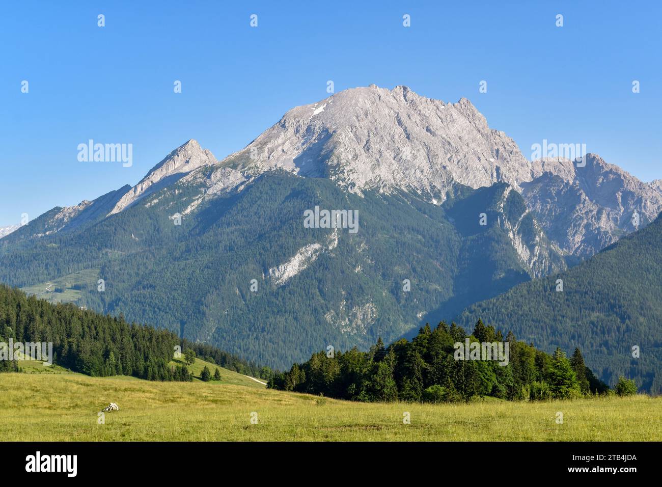 famous Mt. Watzmann with its west face, bavarian alps, germany Stock ...