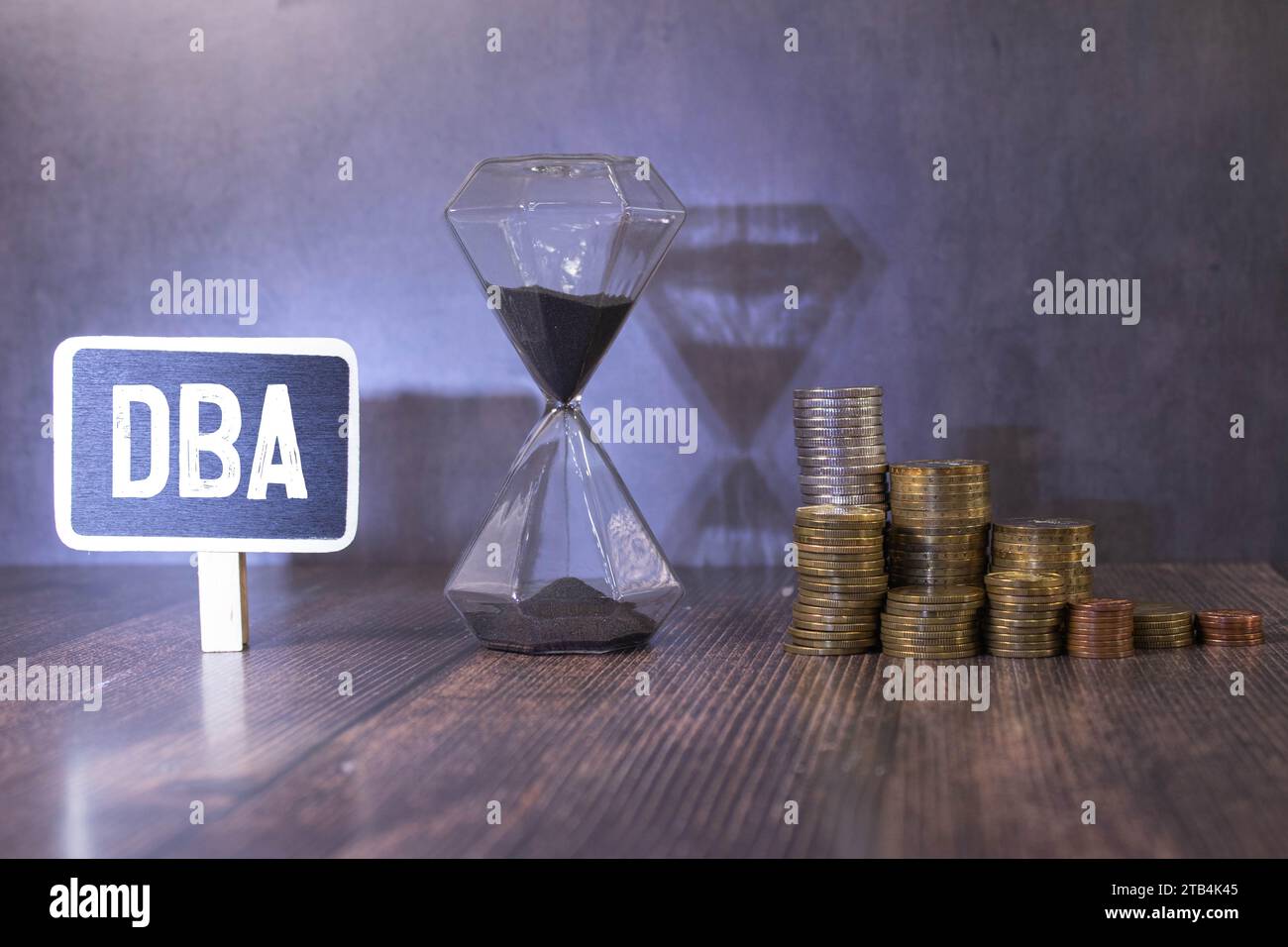 DBA - acronym from wooden blocks with letters, DataBase Administrator ...