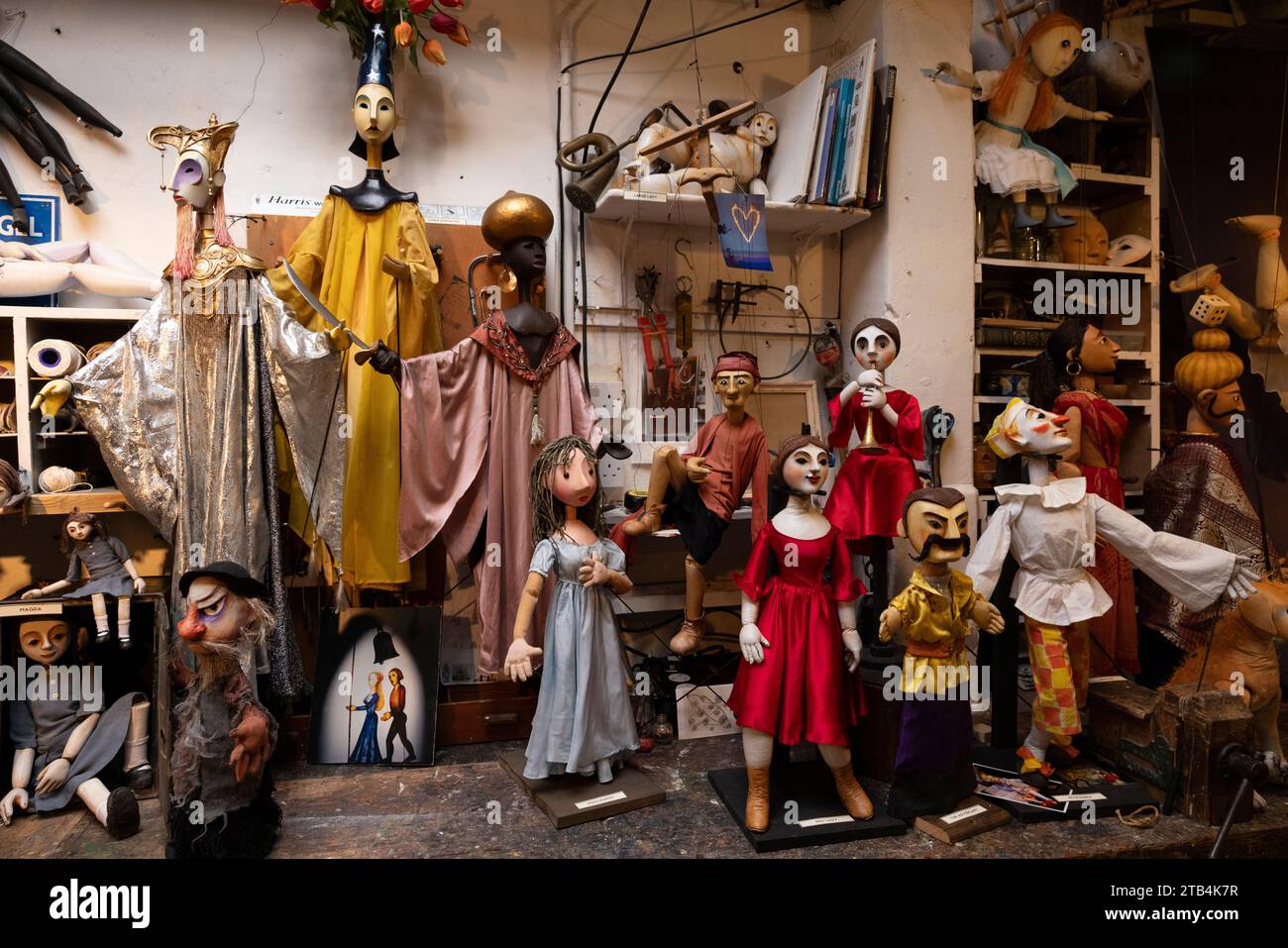 Renowned puppetry artist Lyndie Wright opens her workshop showcasing over 150 original creations ...