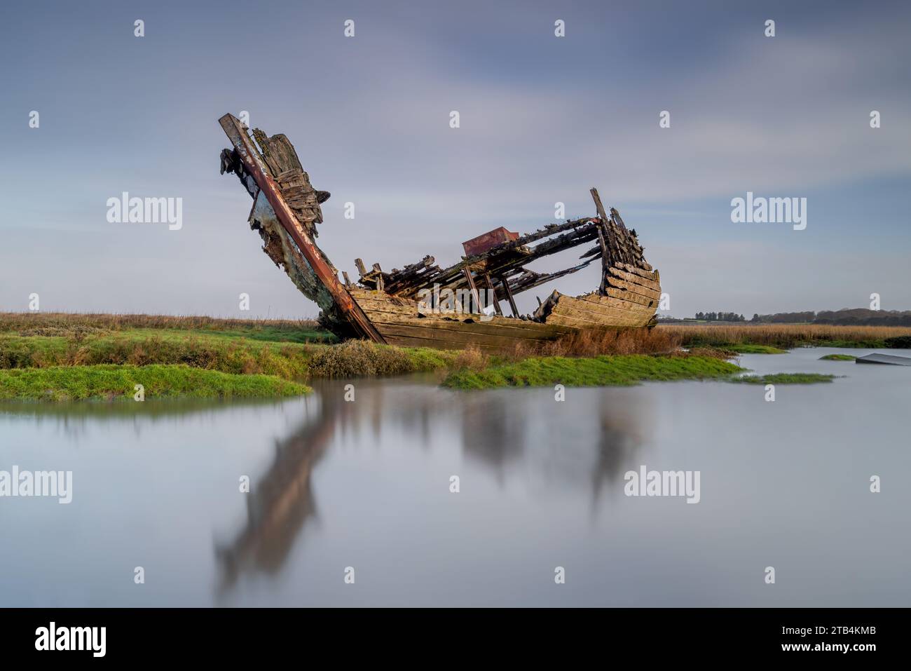shipwrecked boats on the Clyde coast near Blackpool and Fleetwood. Cod ...