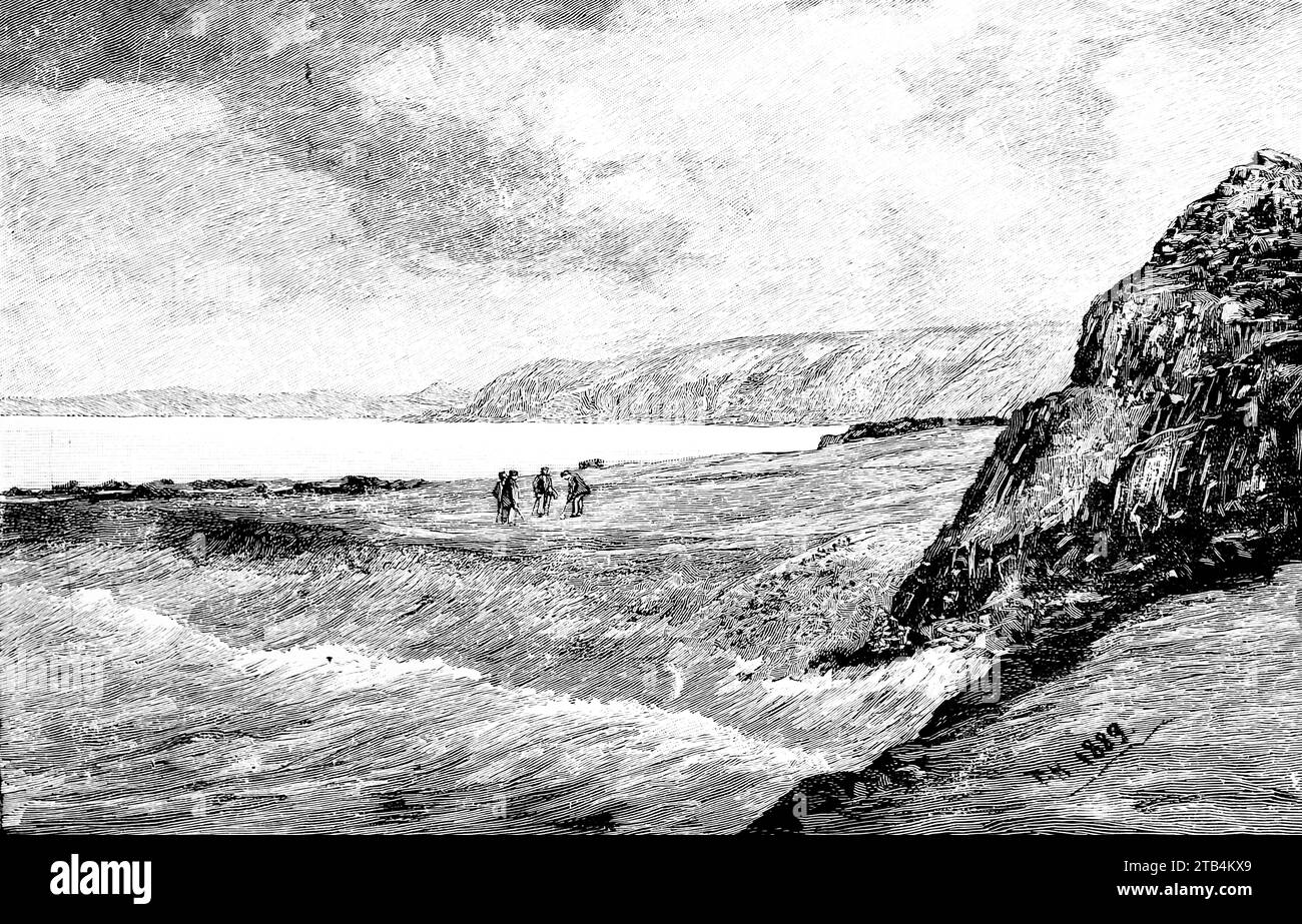 The Sea Hole, Elie, a golf hole in the sea, by T. Hodge, c 1889. From ...