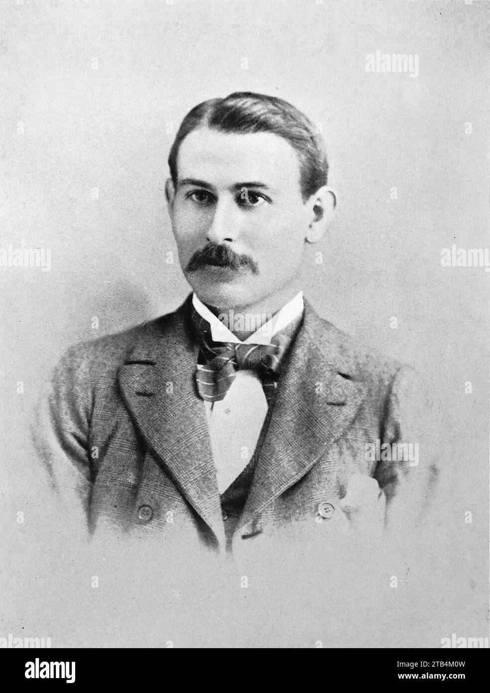 Harry Vardon, from and unattributed photograph. From an illustration ...