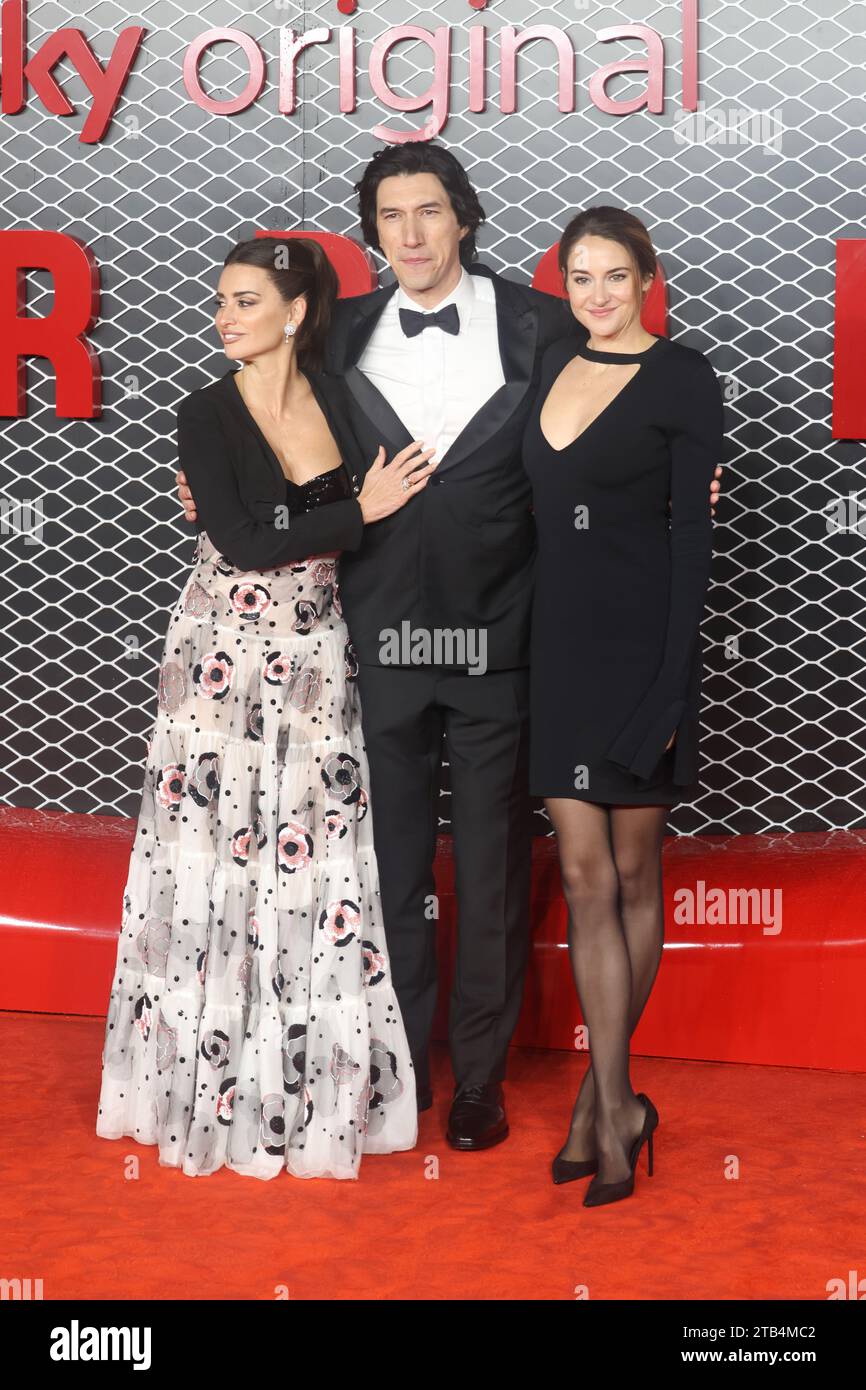 Penelope Cruz, Adam Driver and Shailene Woodley, Ferrari Sky Premiere ...