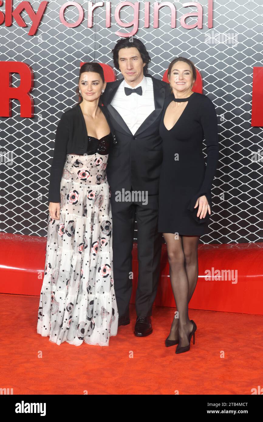 Penelope Cruz, Adam Driver and Shailene Woodley, Ferrari Sky Premiere ...