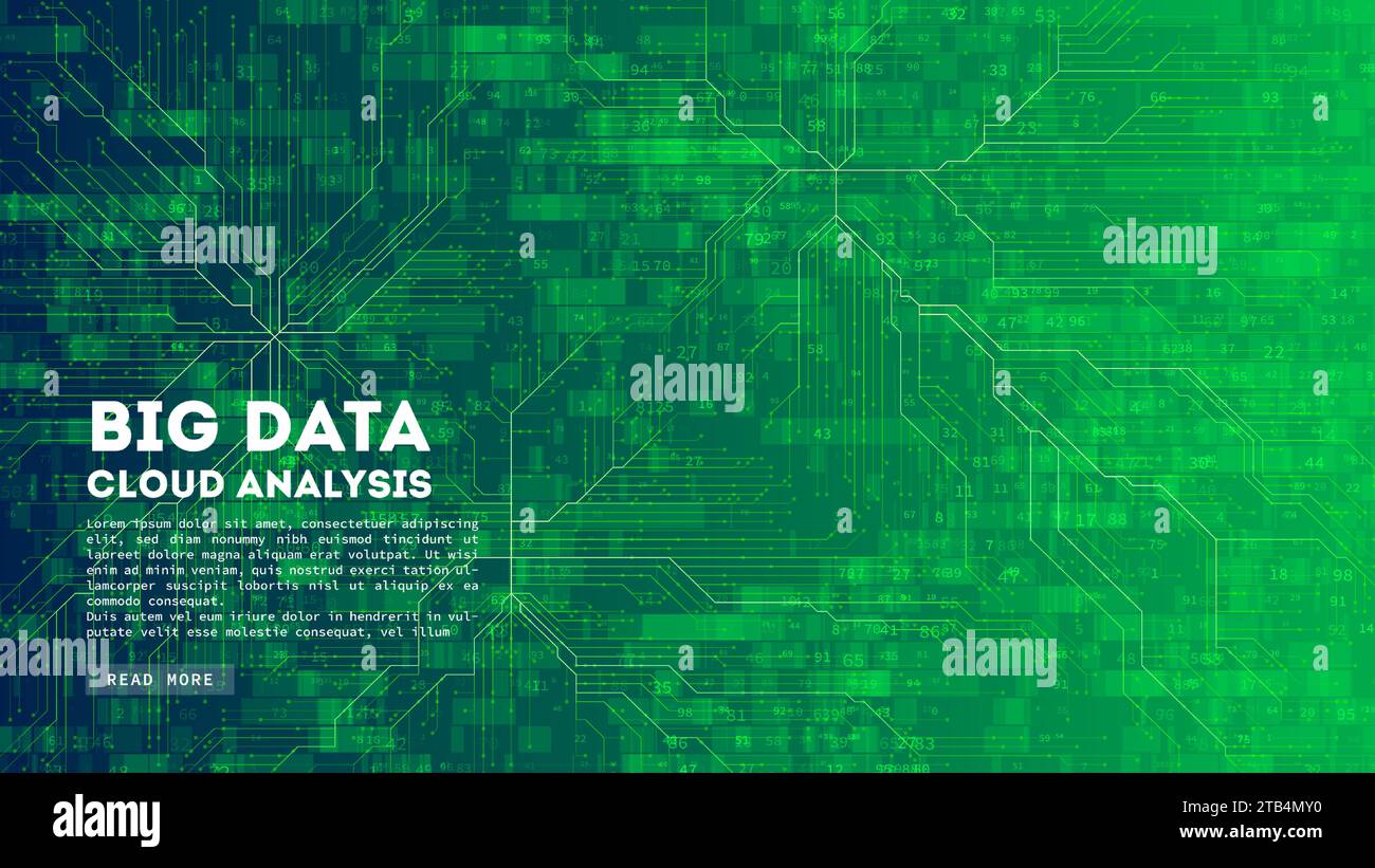 Blockchain concept visualization block Stock Vector Images - Alamy