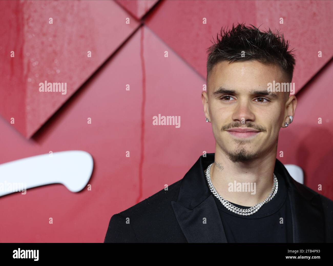 London, UK. December 4th, 2023. Romeo Beckham arriving at the Fashion ...