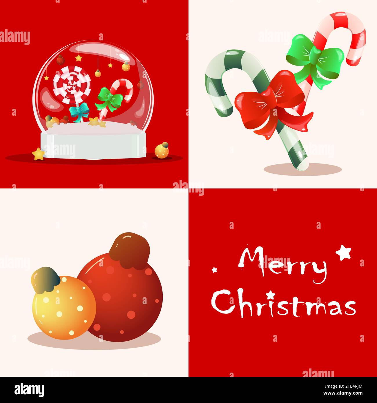 Red christmas candy canes Stock Vector Images - Alamy