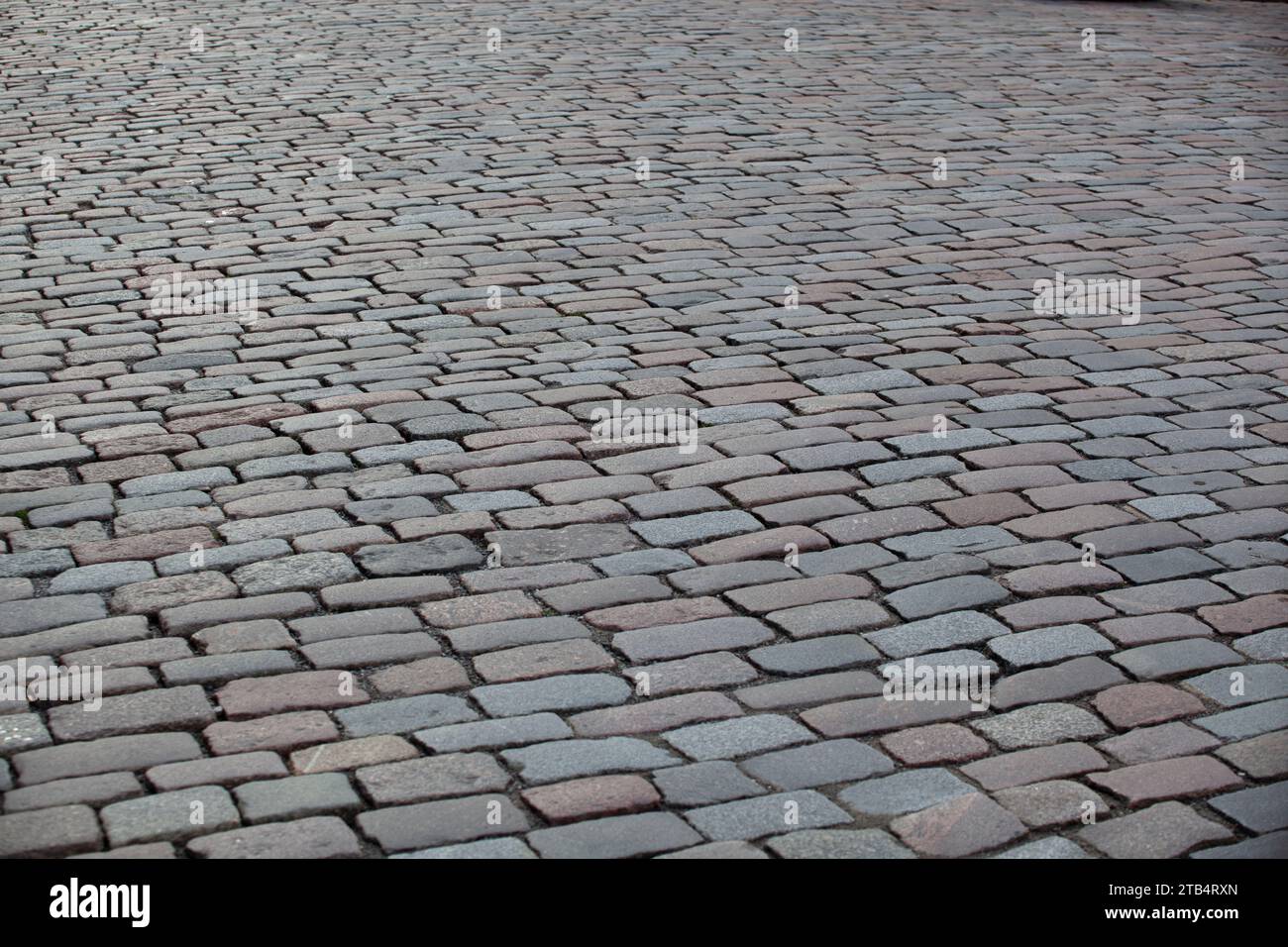 Street sidewalk texture in tile. Gray rectangular tile in perspective ...