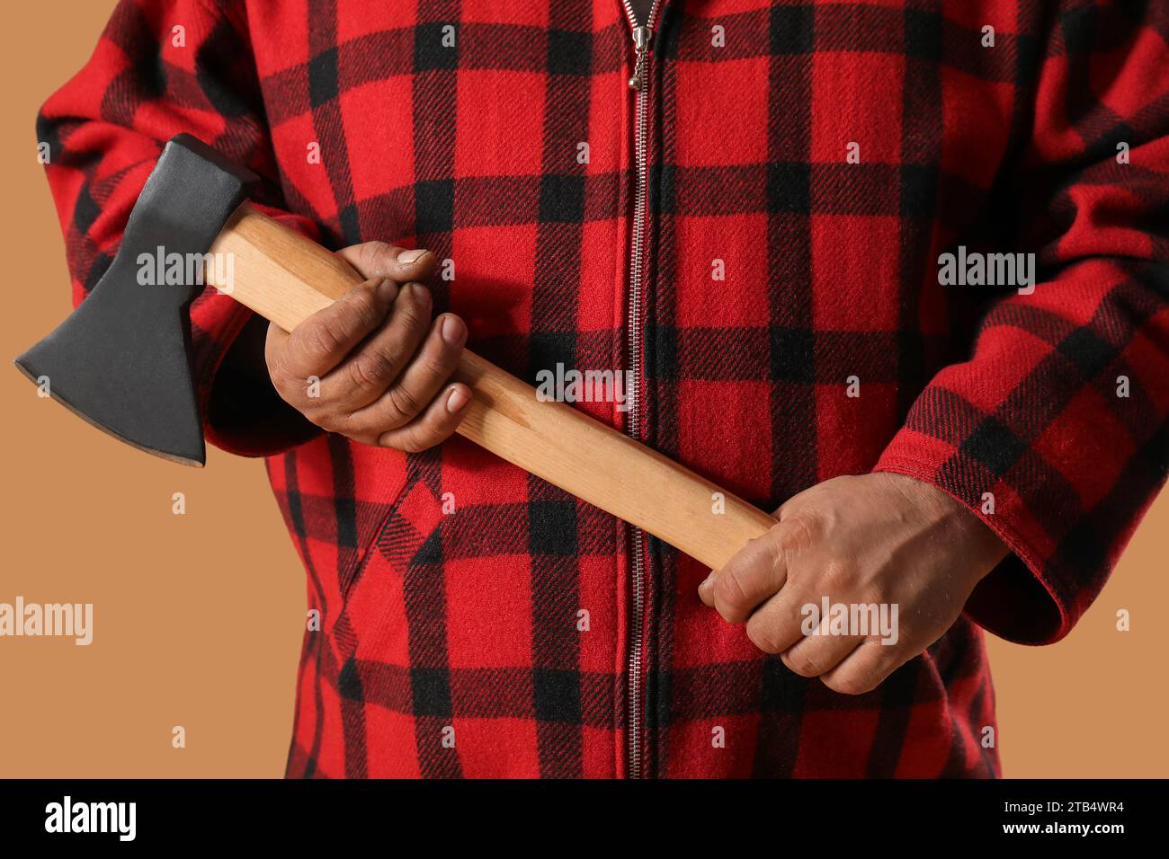 Man in red plaid hi-res stock photography and images - Alamy