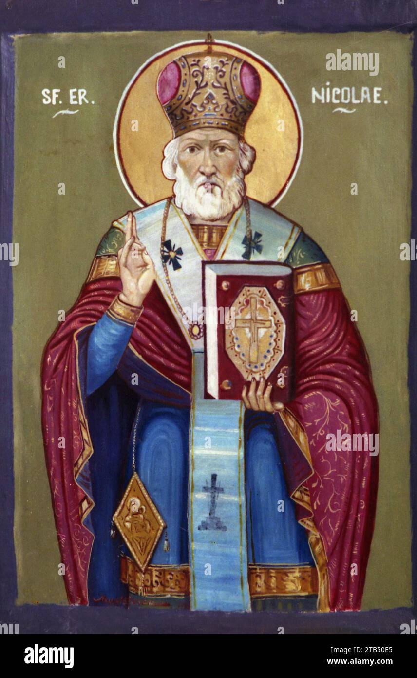 Saint nicholas byzantine icon hi-res stock photography and images - Alamy