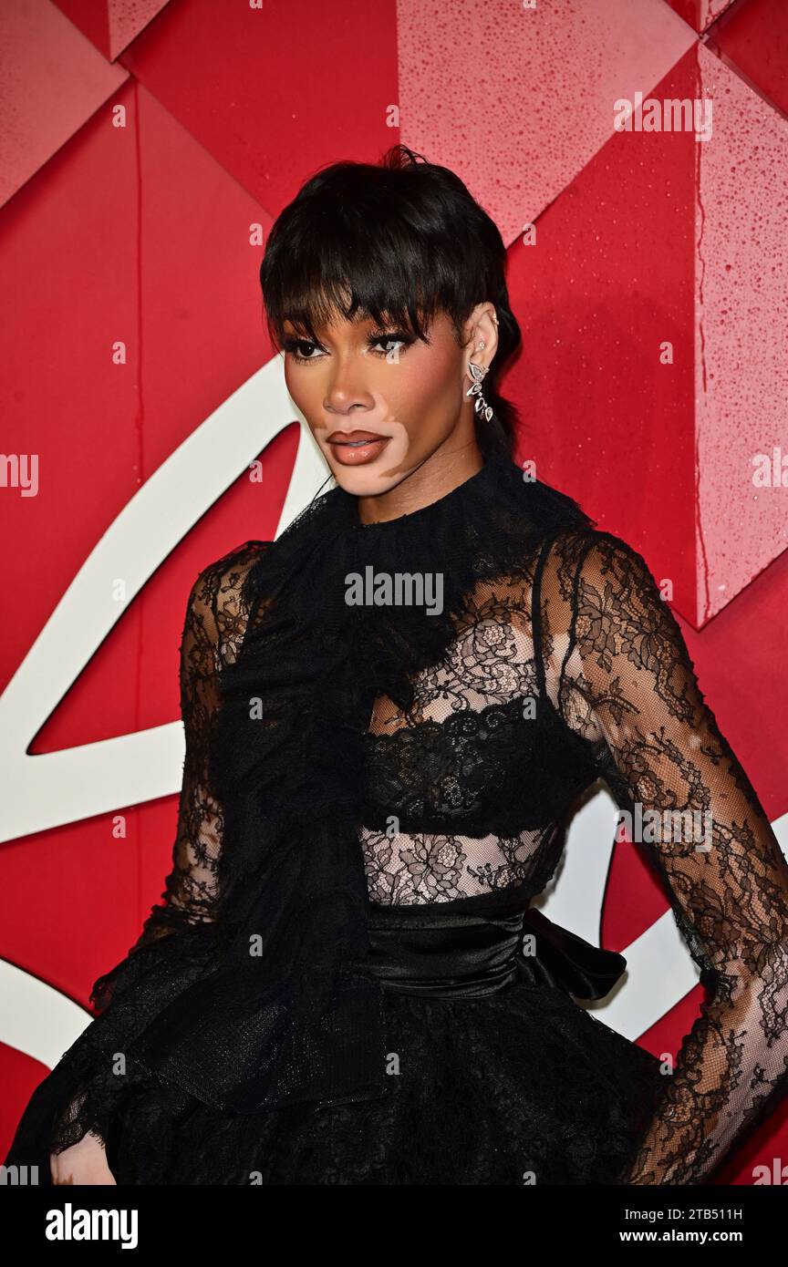 London, UK. 4th Dec, 2023. Winnie Harlow arrives at The Fashion Awards ...