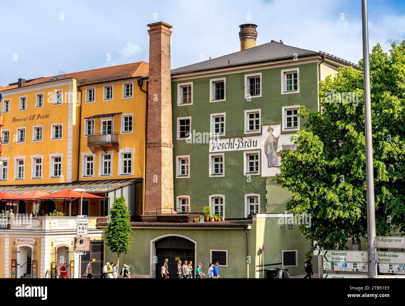 Passau, Lower Bavaria - DE - June 6, 2023 Horizontal view of the ...