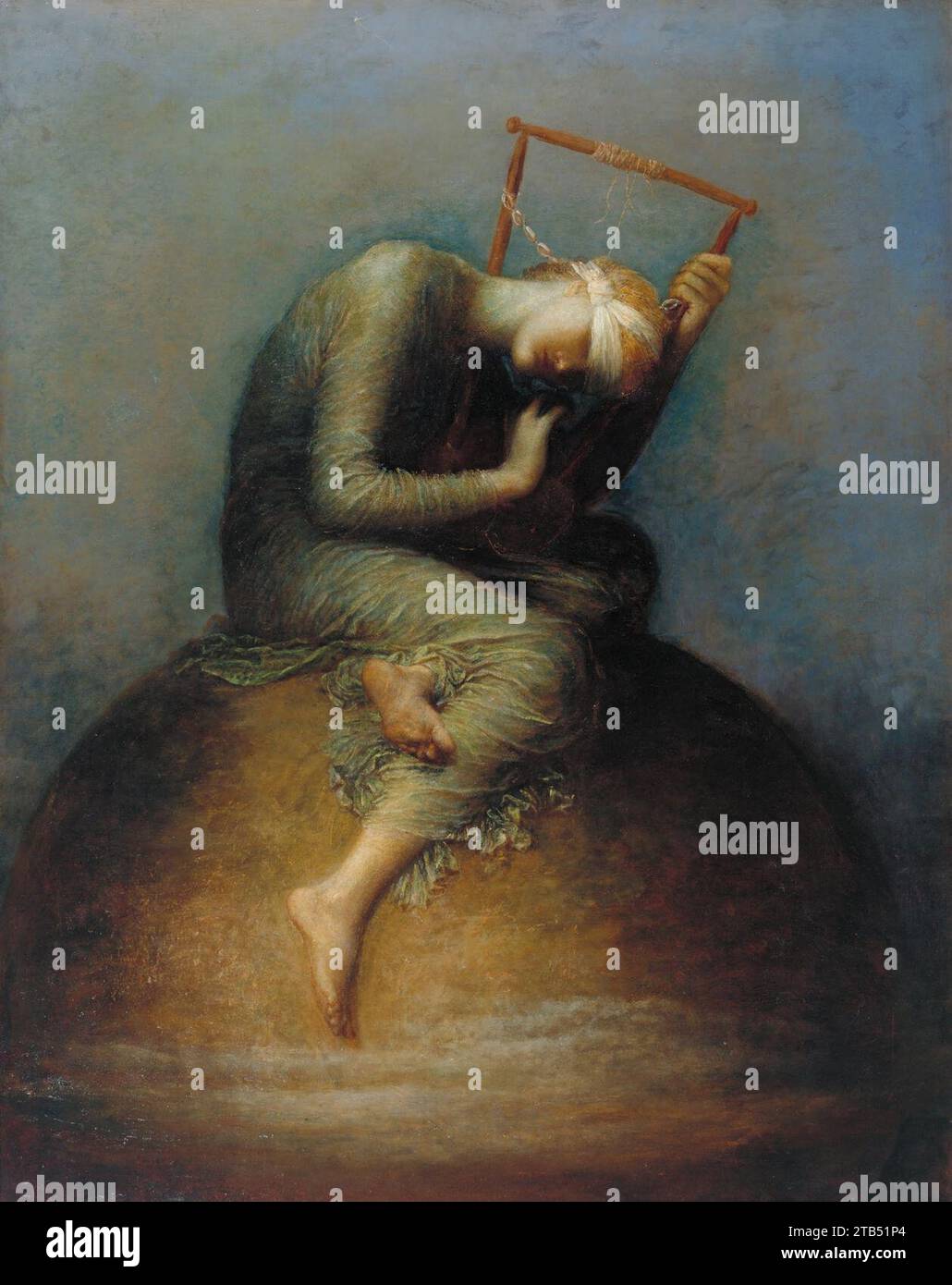 Assistants and George Frederic Watts - Hope Stock Photo - Alamy