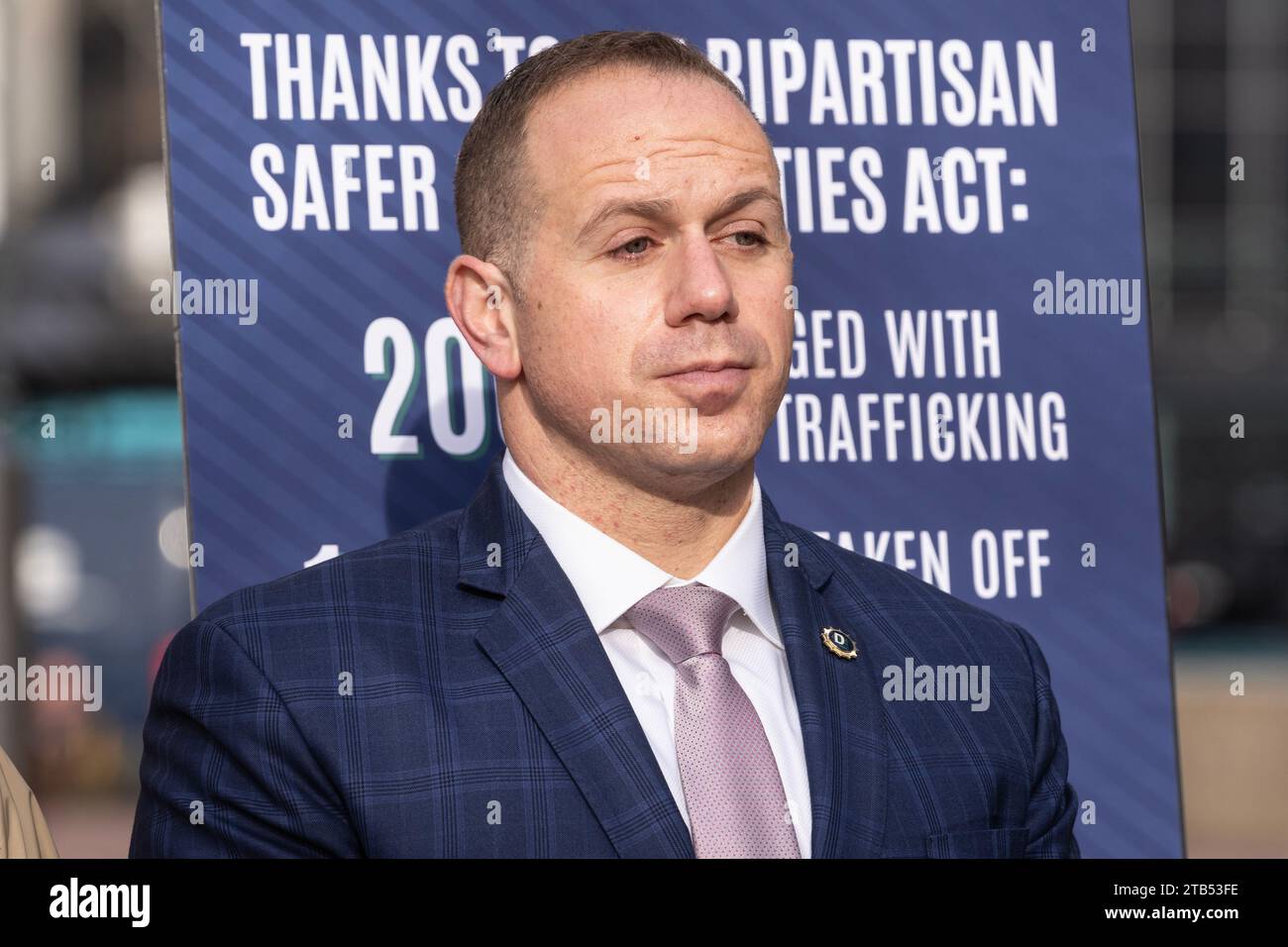 Captain Jeffrey Heilig attends as Senator Kirsten Gillibrand released ...