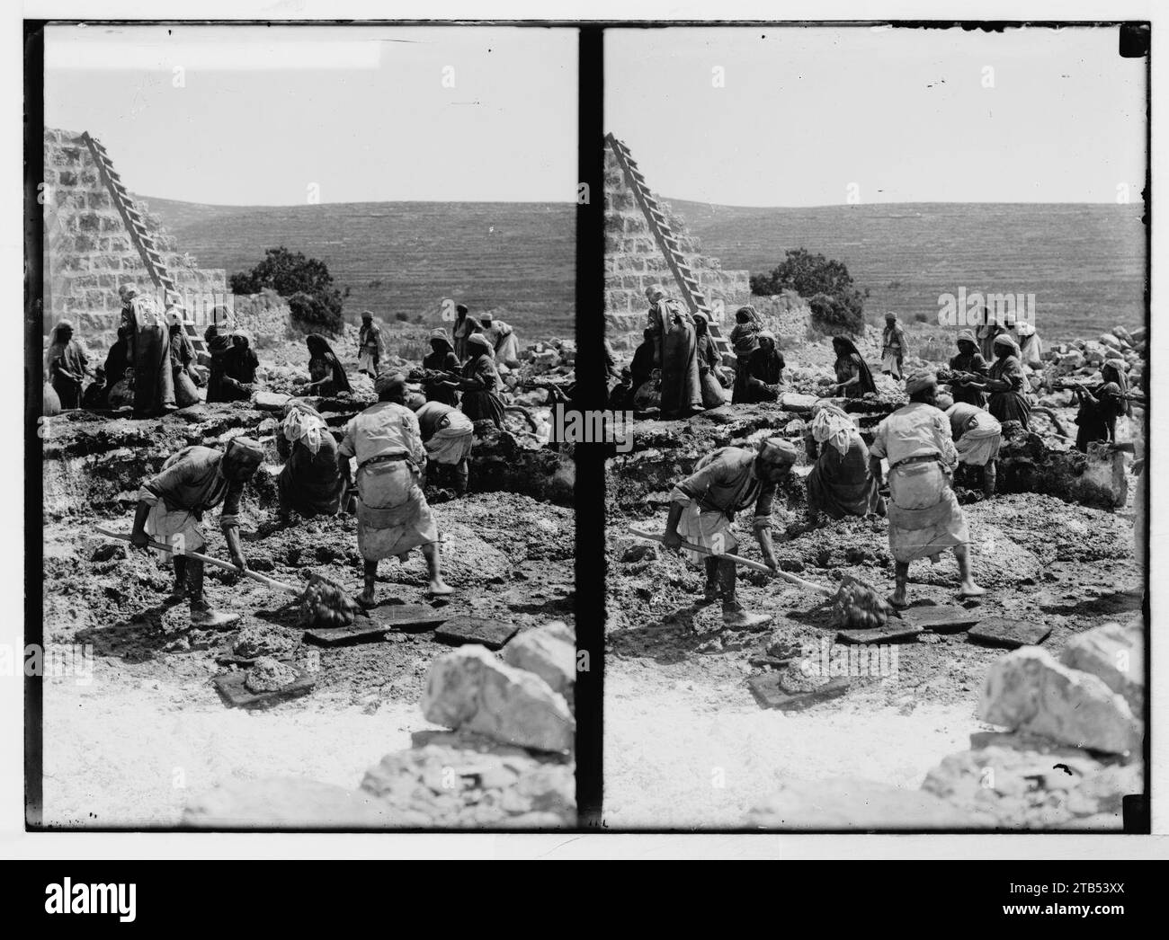 Various Types Etc Mixing And Carrying Mortar Stock Photo Alamy