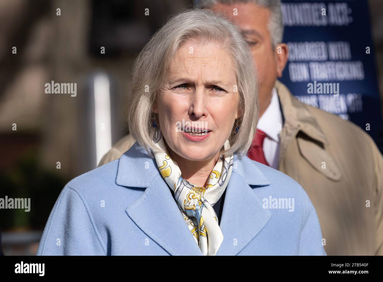 Senator Kirsten Gillibrand speaks during releasing report on illegal ...