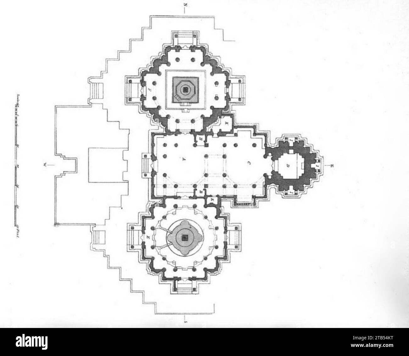 Vastupala Tejapala triple temple plan, Girnar, Jain architecture ...