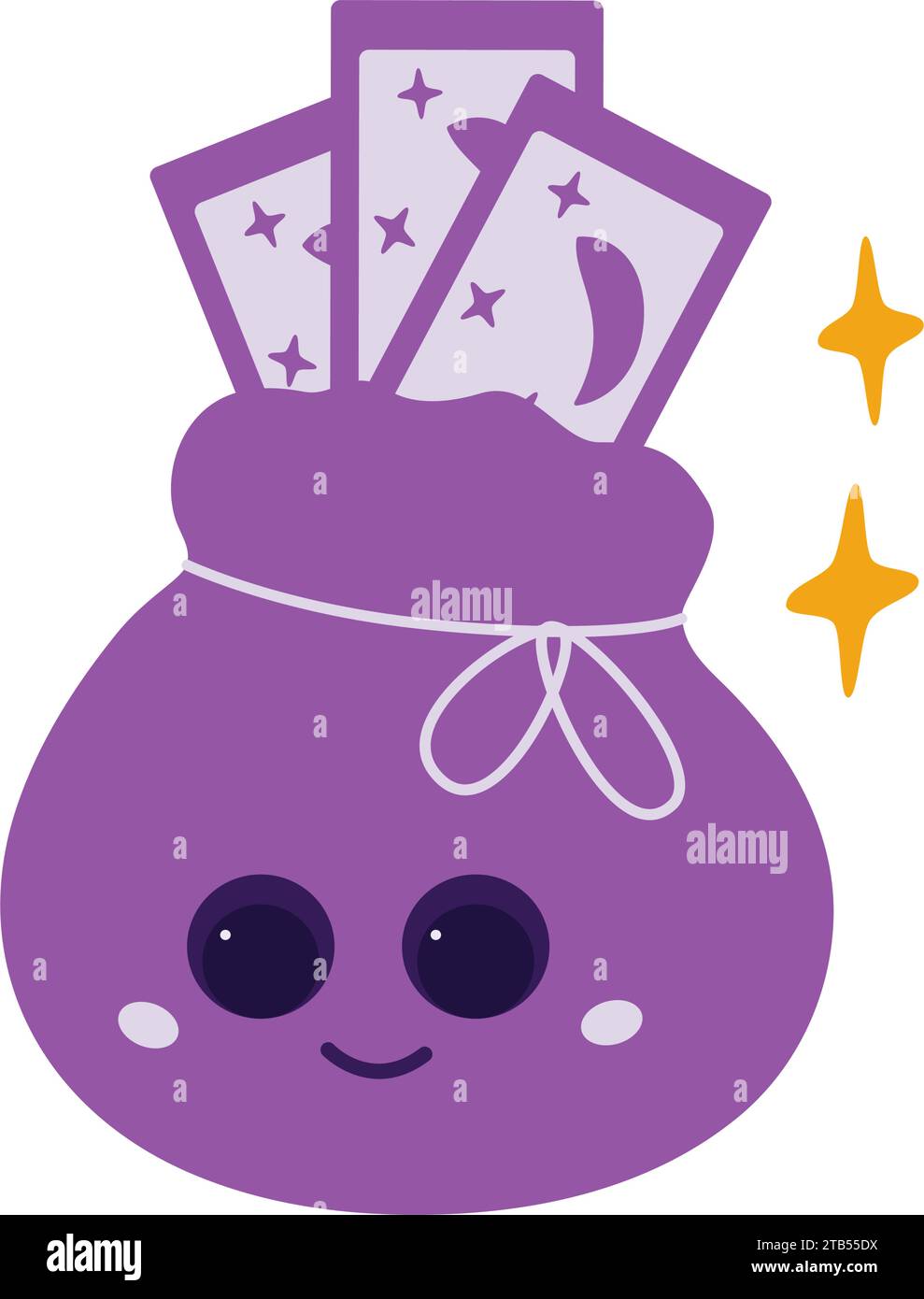 Cute character pouch with Tarot cards for fortune telling and ...