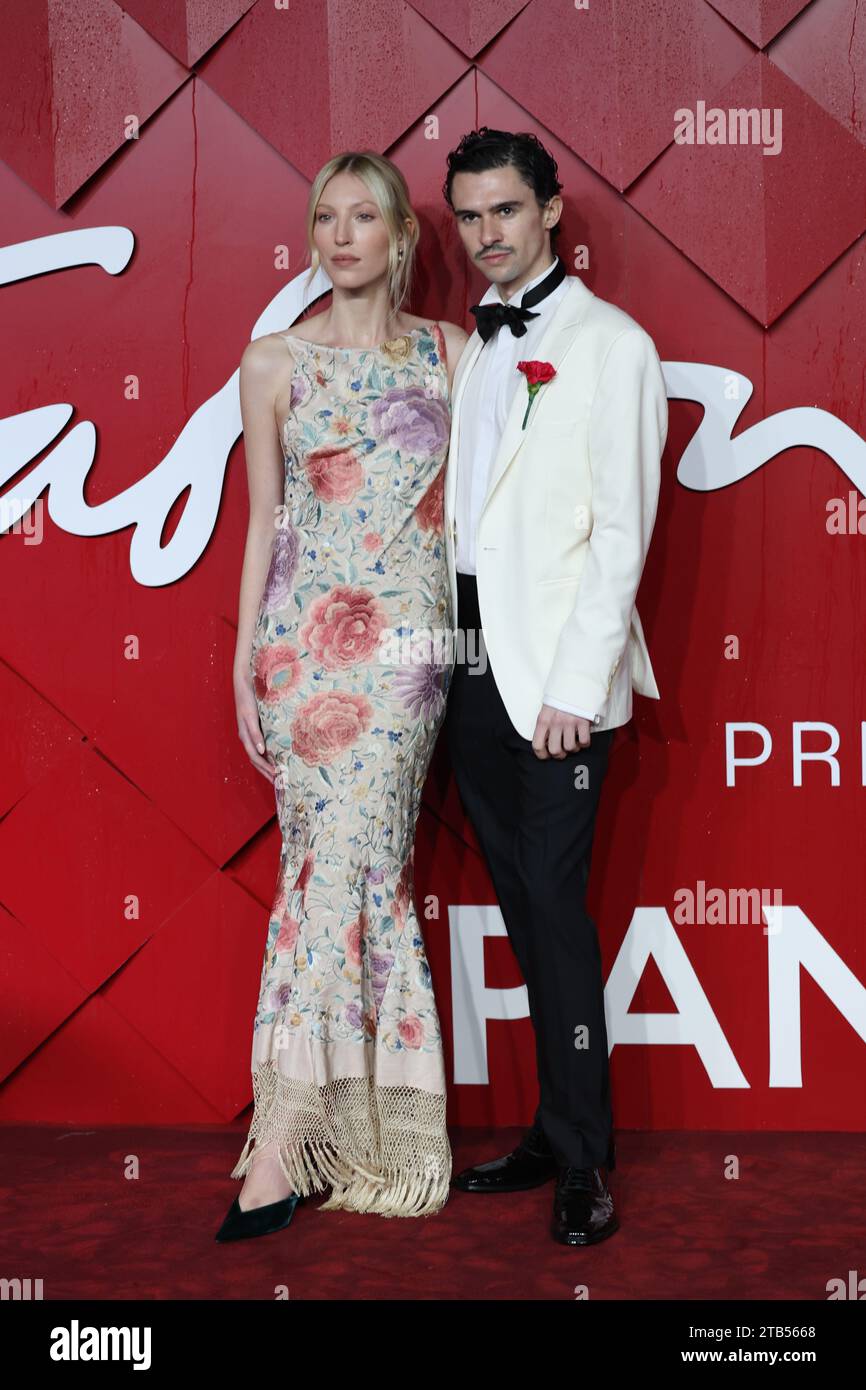 London, UK. December 4th, 2023. (L-R) Ella Richards and Conner Ives ...